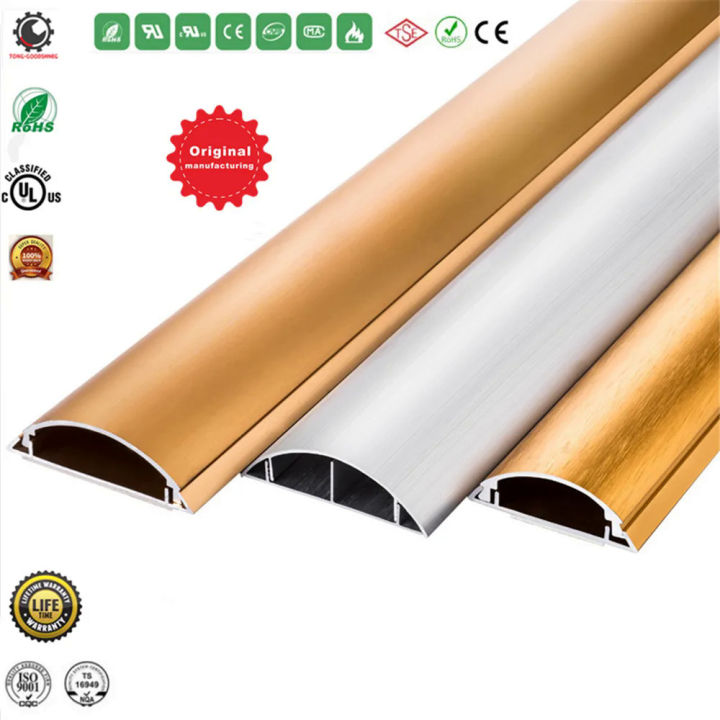 90X23mm Aluminum Metal Surface Cable Raceway Metal Floor Cable Duct ...