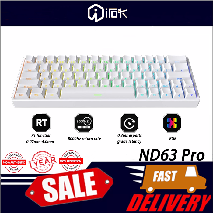 Irok ND63 PRO Magnetic Switch Mechanical Keyboard 0 Dead Zone Hot ...