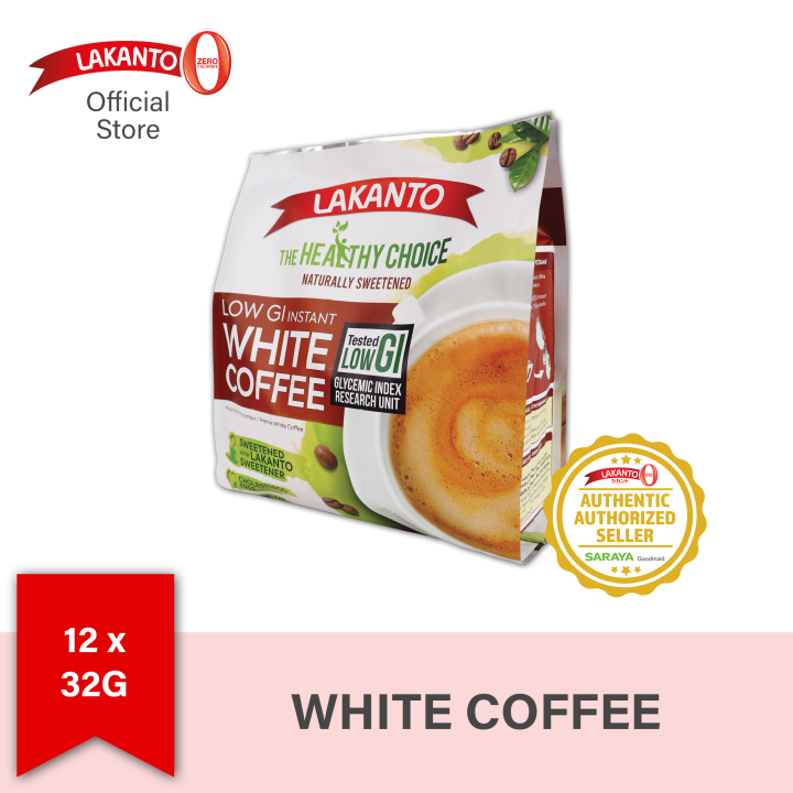 LAKANTO Low GI White Coffee (32g x 12 Sachets) | Lazada