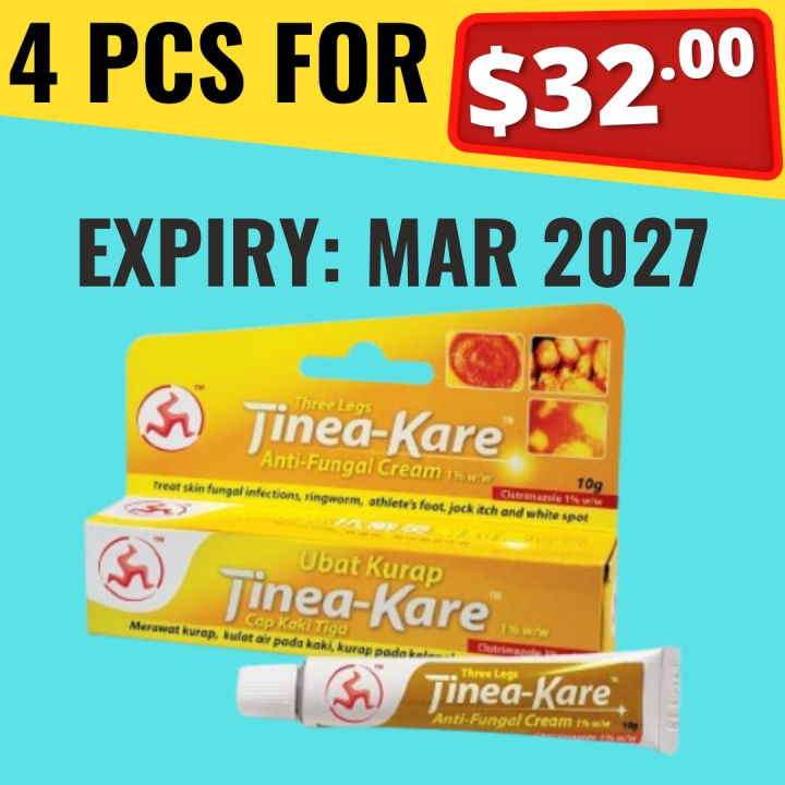 Tinea Kare 10g Anti fungal Cream against Ringworm White Spot and ...