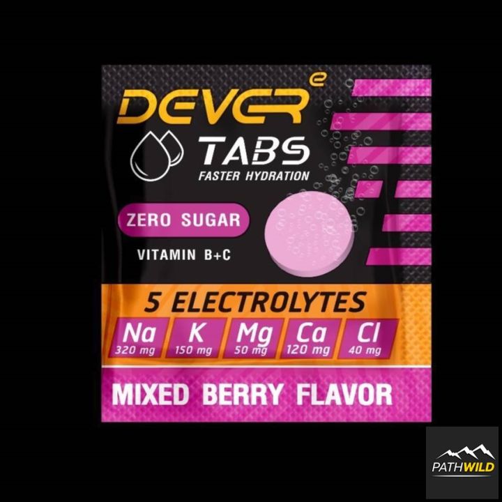 DEVER TABS แพ็ค 1 เม็ด เกลือแร่ในรูปแบบเม็ดฟู่ละลายน้ำ เพื่อช่วยชดเชย ...