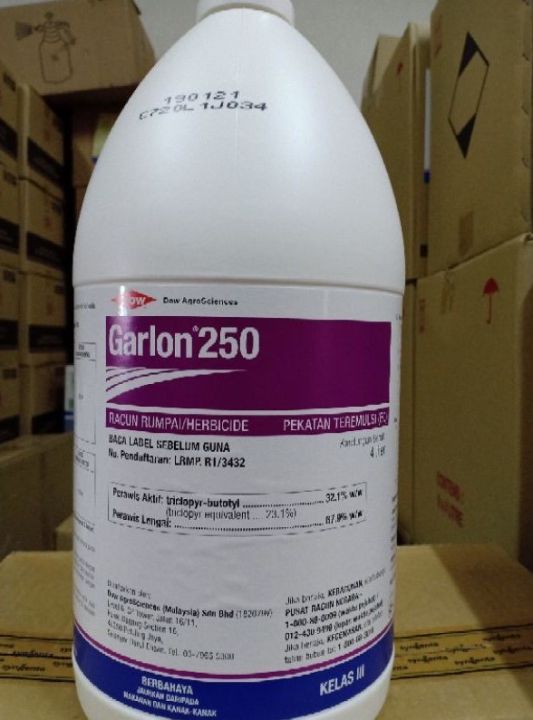 +Herbicide & Racun Rumpai Garlon 250 4L Agriculture tool/ Alat ...