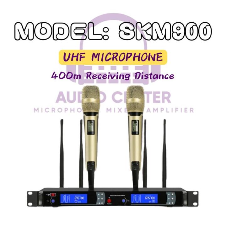 Wireless Microphone SKM9000 Wireless Microphone 2 handheld 200M receiving distance 4 antennas ...