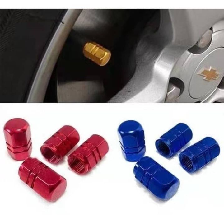4pcs Aluminum Metal Car Wheel Tire Valve Tyre Stem Air Caps Airtight ...
