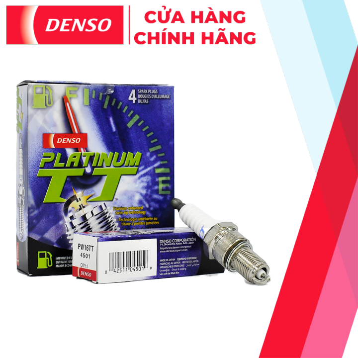 Bộ 4 Bugi Ô Tô PW16TT DENSO Platin Hiệu Năng Cao, Hai Đầu Đánh Lửa ...