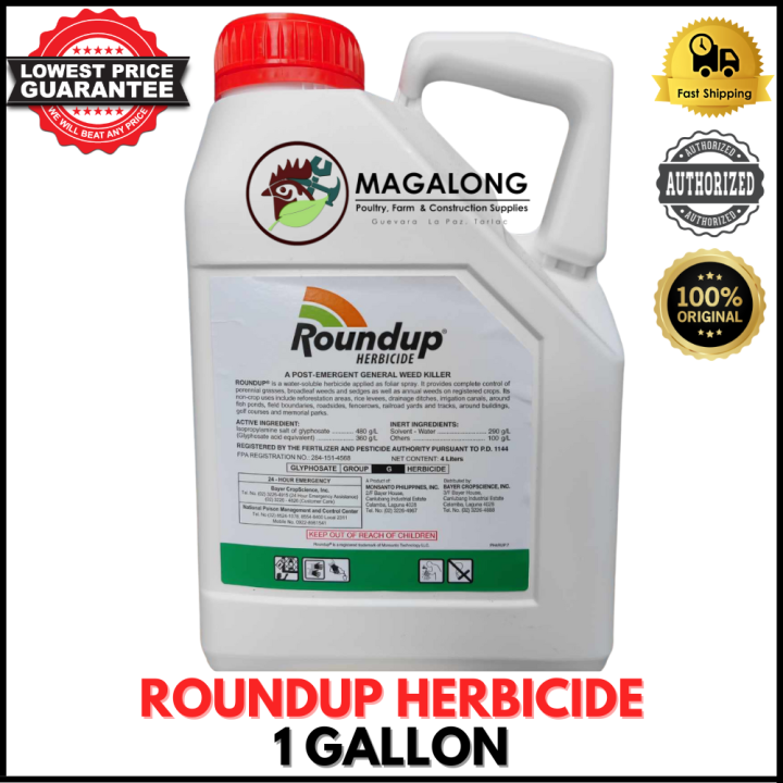 ROUND UP HERBICIDE - NON-SELECTIVE WEED KILLER - GALLON ROUNDUP | Lazada PH