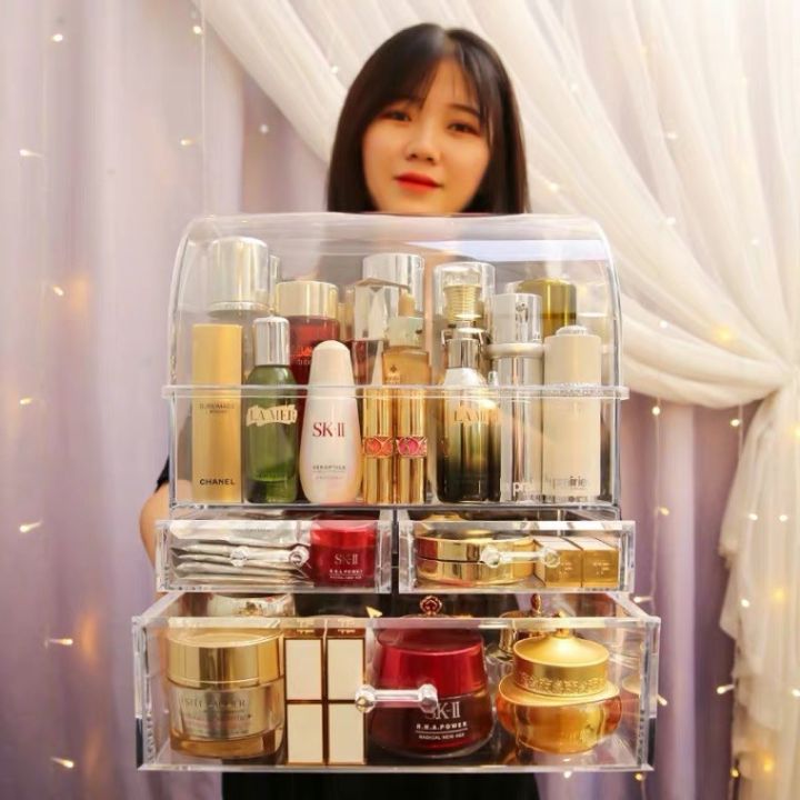 Acrylic Extra big Makeup multiple cosmetics box | Lazada Singapore
