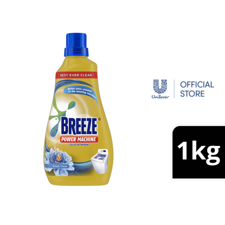 Breeze Liquid Detergent Power Machine Fresh Clean 1KG Bottle | Lazada PH