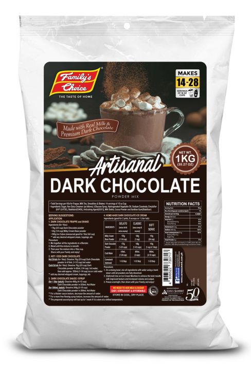 Familys Choice Artisanal Dark Chocolate powder 1kg | Lazada PH