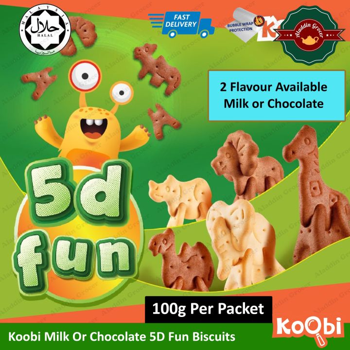 Koobi 5D Fun Animal-Shaped Biscuits **EXP: Jul 24** | Lazada