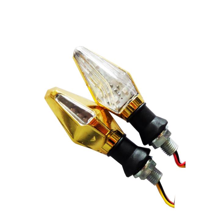 P,A,SHOP ไฟเลี้ยวแต่ง LED NEW ทรงซิ่่งสีทอง สำหรับ MSX-M-SLAZ-KSRและรถทุกรุ่น | Lazada.co.th