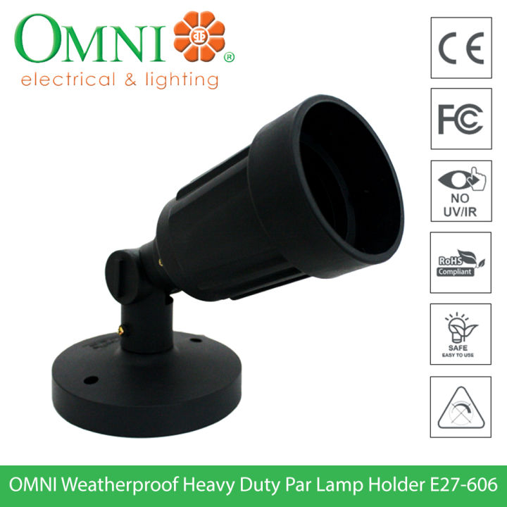 OMNI Weatherproof Heavy Duty Par Lamp Holder Model E27-606 | Lazada PH