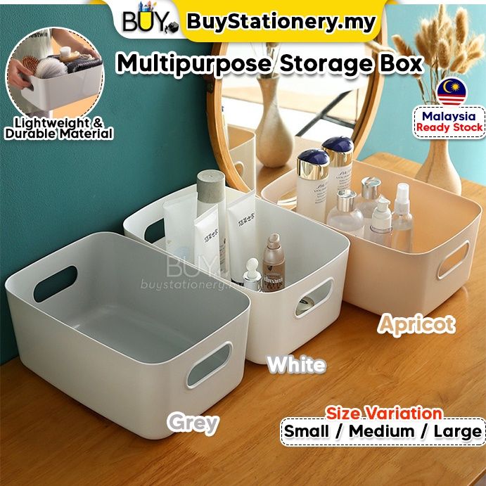 Korean Style Multipurpose Makeup Organizer Box Muji Plastic Storage ...