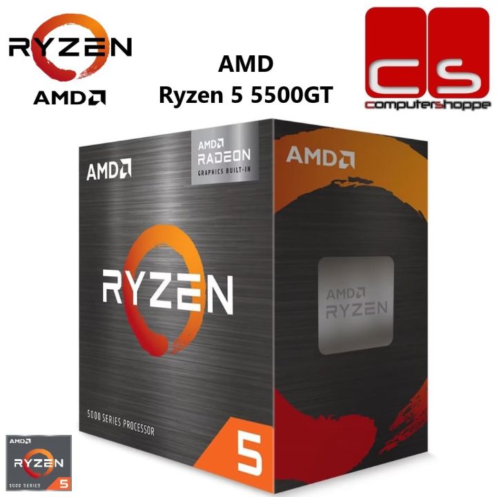 AMD Ryzen 5 5500GT 6 Cores 12 Threads Desktop Processor | Lazada