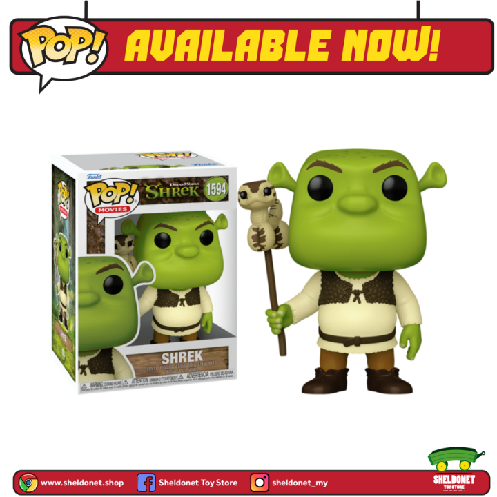 Funko Pop! Movies: Shrek - Shrek With Snake (DreamWorks 30th ...