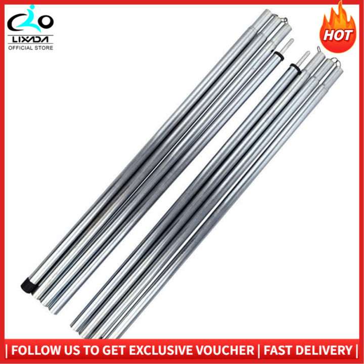 Outdoor Tent Canopy Tarp Poles Tent Canopy Support Rods Iron Canopy ...