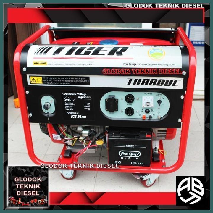 GENSET BENSIN STARTER 5000 WATT W GENERATOR LISTRIK KUALITAS TERBAIK ...