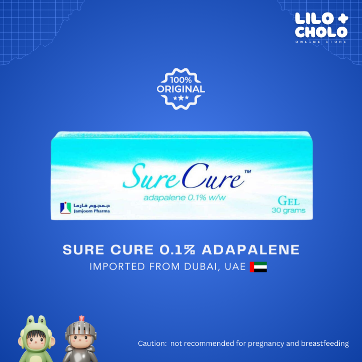 Sure Cure 0.1% Adapalene Gel (Expiration July2025) | Lazada PH