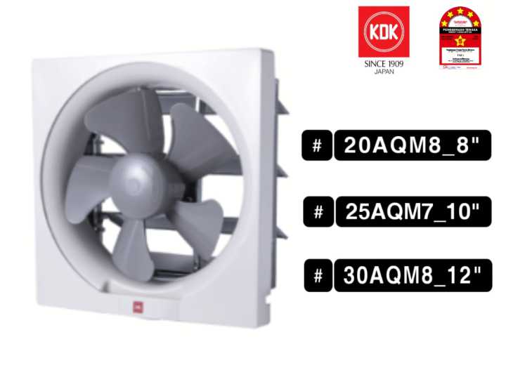 KDK 8" / 10" / 12" Wall-mounted Exhaust Fan | Lazada