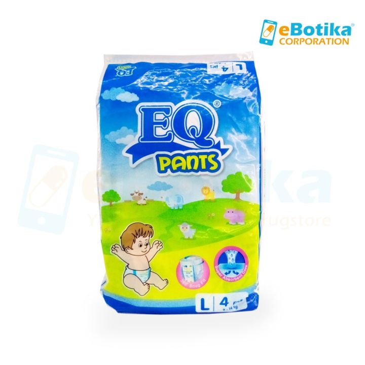 EQ Pants Mini Pack Large 4pcs Baby Diapers | Lazada PH