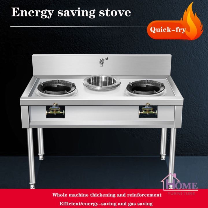 🔥Ready Stock🔥Stainless steel hot stove/commercial stove/gas stove/stove ...