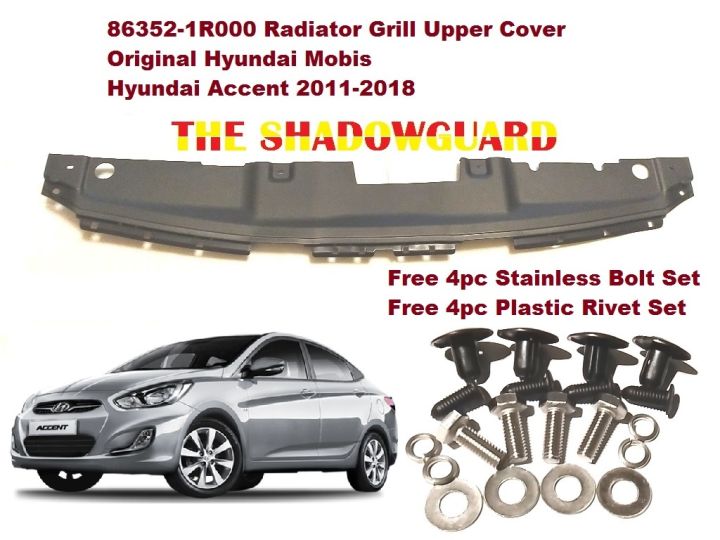 Hyundai Accent 2011-2018 Radiator Grill Upper Cover 86352-1R000 | Lazada PH