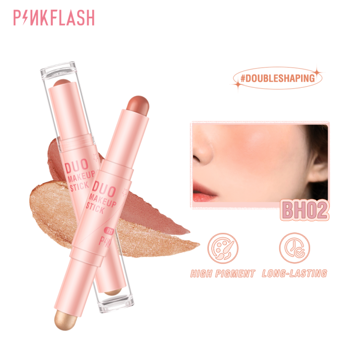 PINKFLASH PF-F21 Duo Makeup Stick Double Shaping Highlighter Blush ... PINKFLASH PF-F21 Duo Makeup Stick Double Shaping Highlighter Blush ...