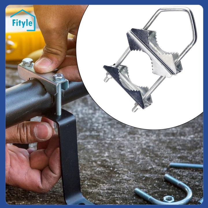 Fityle Antenna Mast Clamp Easy to Install Hardware High Hardness for ...