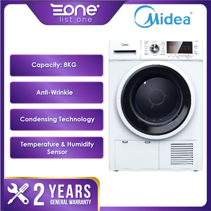 Midea 8KG Dryer With Condensing Electronic Control Dryer MD-C8800 ...