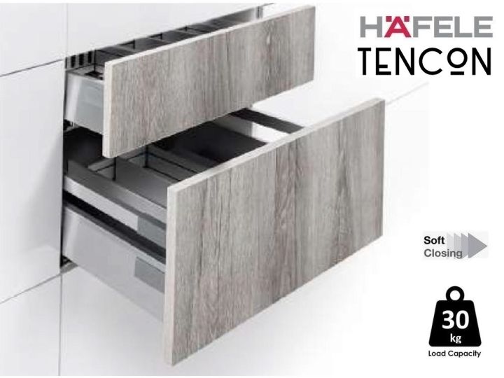 HAFELE BOX DRAWER SYSTEM 30kg 500mm (H84/135/199mm) | Lazada