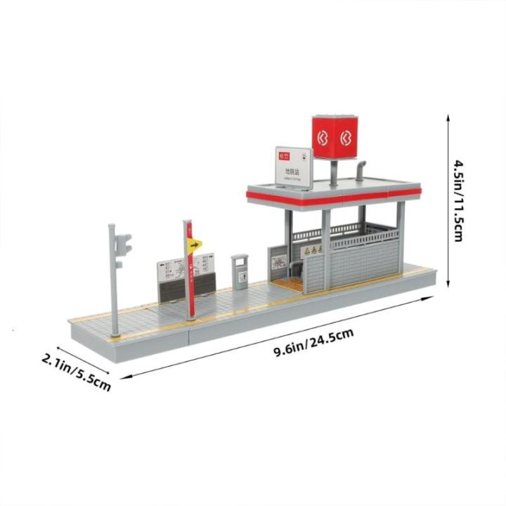 Miniature Unassembled Metro Station Building Model Set 1/64 Scale ...