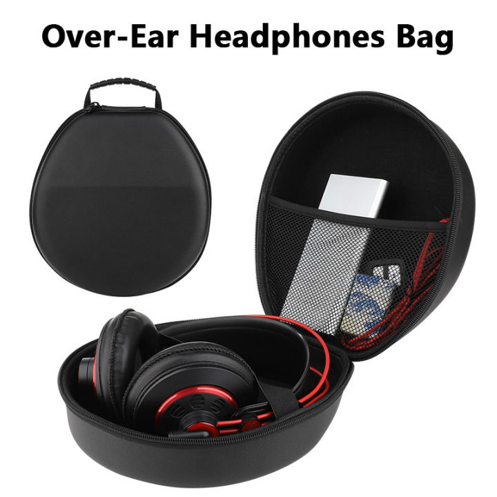 Headphone Storage Bag Portable Big Over The Ear Headphones Case Headset ...