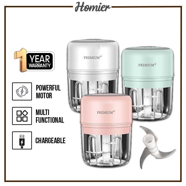 Mini Blender Garlic Chopper Electric Food Chopper Blender Portable Food ...