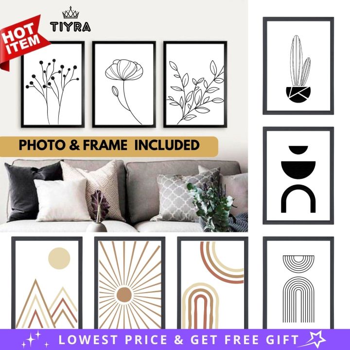 PHOTO FRAME Aesthetic With Painting Photos Wall Decoration Raya Modern ...