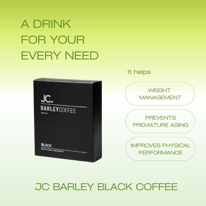 Jc Barley Black Coffee by JC Premiere - Authentic (10 Sticks per box ...