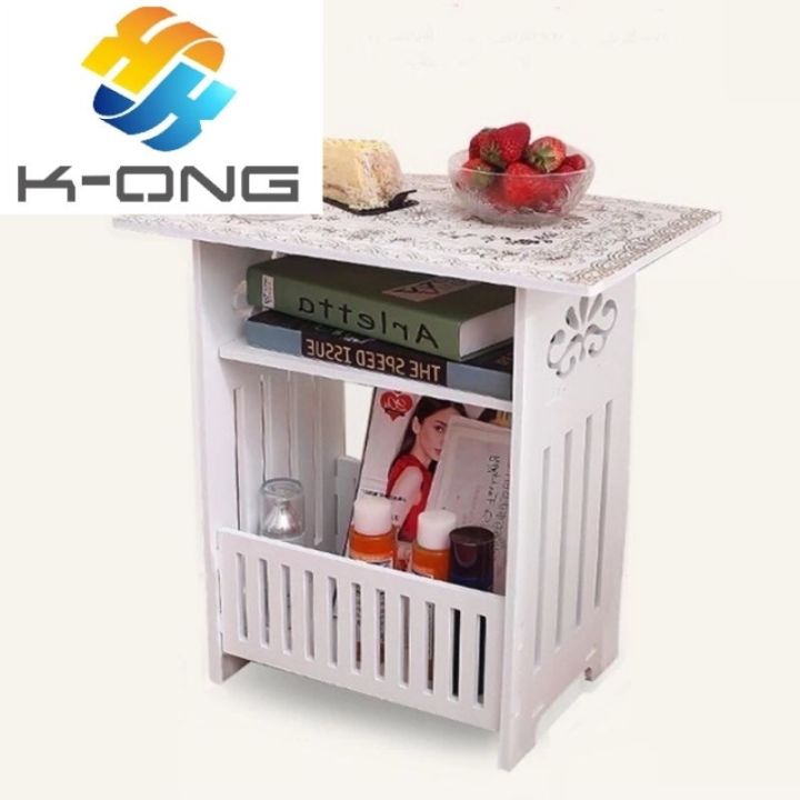 Wood plastic square table with storage box | Lazada PH