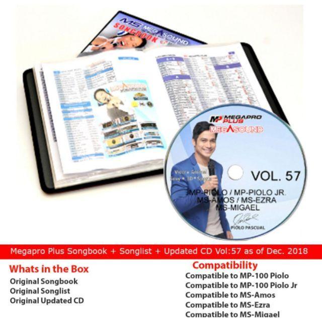 Megapro Plus Songbook with full Songlist & Updated CD for MP-100 Piolo ...