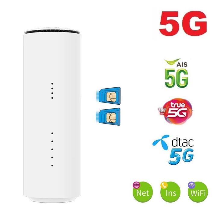 5G CPE Router 2 SIM WiFi 6 1800Mbps รองรับ 5G 4G ทุกเครือข่าย | Lazada.co.th