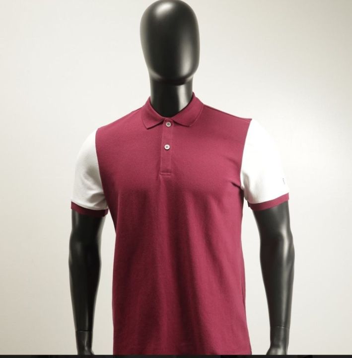 COLLEZIONE C2 Regular Fit 23MT1K010 MAROON Pique Polo Shirt Wear Men ...