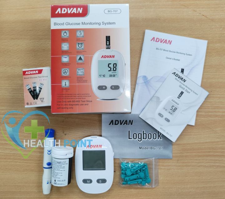 Glucometer / Blood Glucose Monitoring System with Strips 25's, ADVAN ...