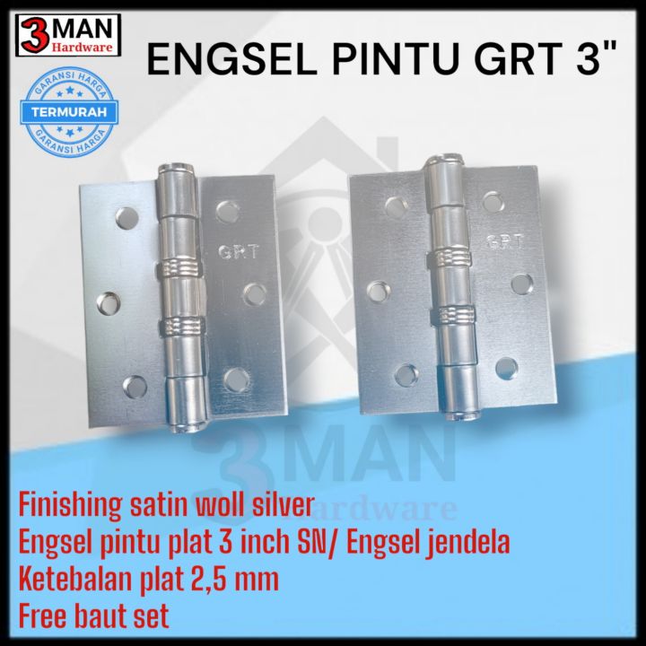 ENGSEL PINTU GRT 3" INCH - ENGSEL TEBAL MURAH | Lazada Indonesia