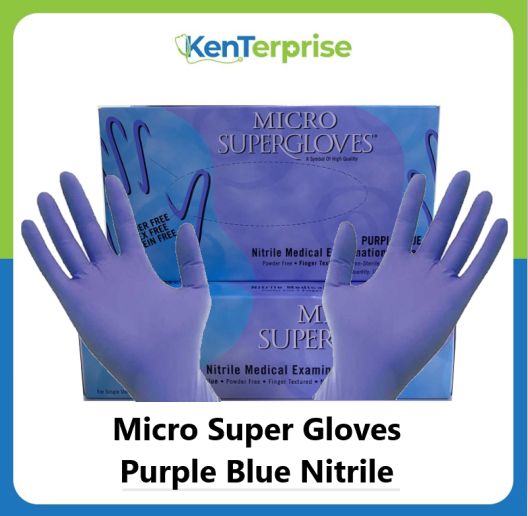 Micro Super Gloves Purple Blue Nitrile | Lazada PH