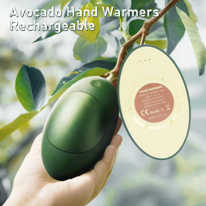 Naroote Avocado Shaped Electric Hand Warmer Electric Hand Warmer ...