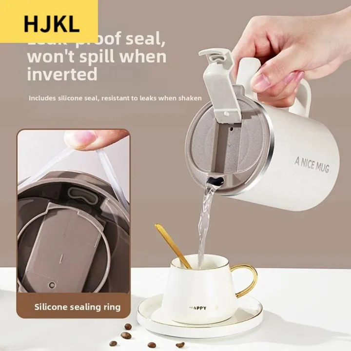 HJKL นержักรส ถ้วยกาแฟเก็บความร้อน สองชั้น 500มล. ขวดน้ำสุญญากาศ แบบ ...