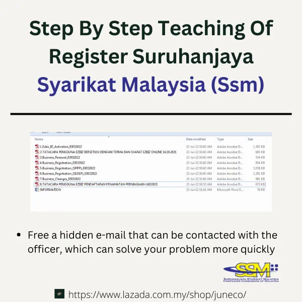 REGISTER SSM AND OPEN ACCOUNT DAFTAR SSM DAN BUKA AKAUN | Lazada