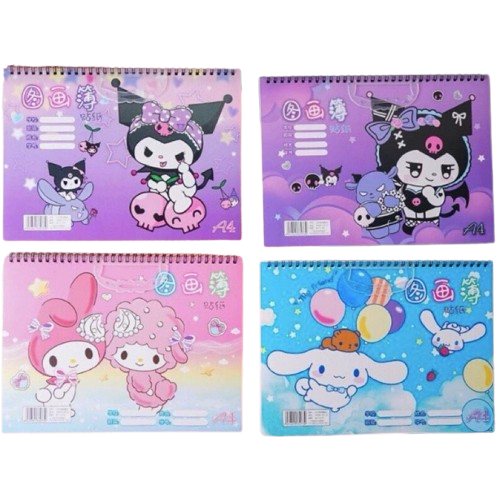 A4 Size Sanrio Character Design Thin Type Drawing Book or Sketchbook ...