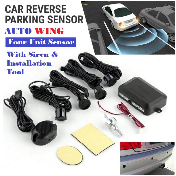 Car Reverse Sensor Car Reverse Parking Sensor Ultrasonic 4 Sensor Eyes ...