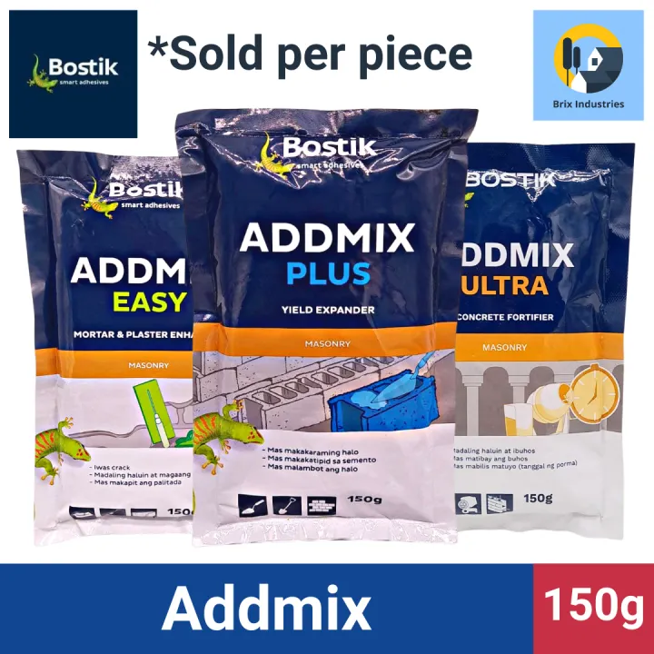 Bostik Addmix Easy, Plus and Ultra 150g Masonry For Mortar and Plaster Enhancer | Lazada PH