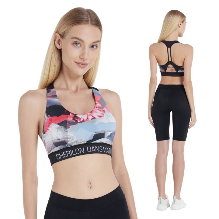 Cherilon เชอรีล่อน Sport Bra สปอร์ตบรา บรา ออกกำลังกาย ระดับความกระชับสูง ยืดหยุ่นดี ระบายอากาศ ...