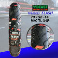 BEAST Flash Tubeless Motorcycle Tires R14 ( 60/80-14 , 70/80-14 , 70/90 ...